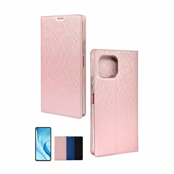 shizukawill Xiaomi Mi 11 Lite 5G RosePink 手帳型 スリム手帳 ケース カバー XIM11LSLROPI