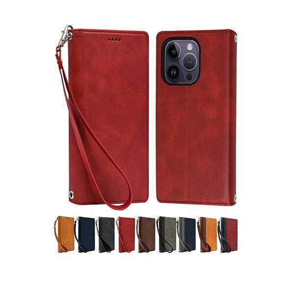 shizukawill iPhone14 Pro 手帳型 本革調ケース APIP14PRED