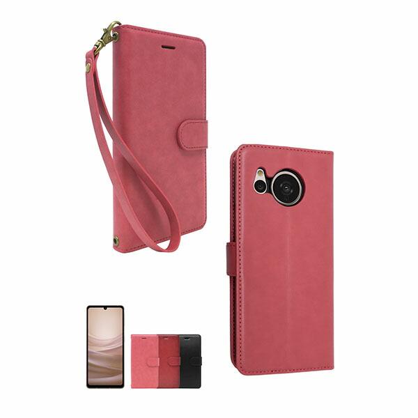 shizukawill AQUOS sense7 手帳型 グレイスケース SHAQSE7SADR