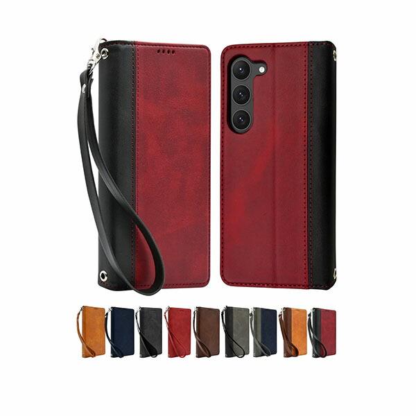 shizukawill Galaxy S23 手帳型 本革調ケース SAGAS23BIRB