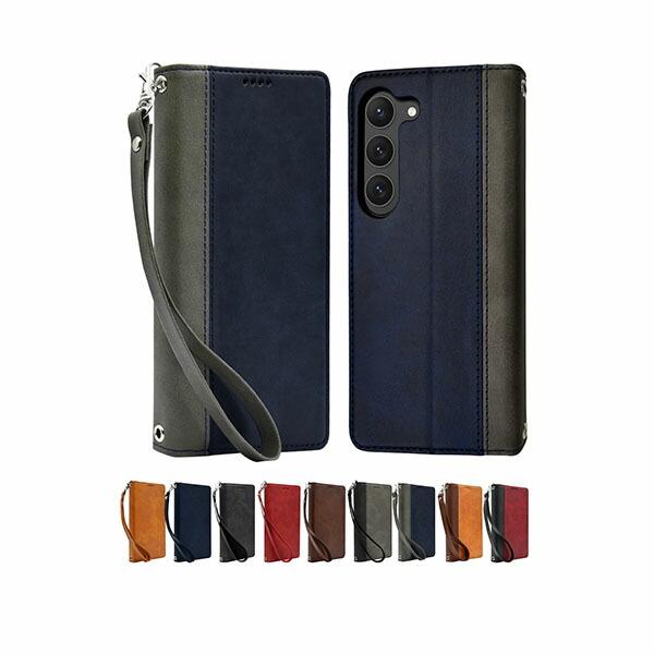 shizukawill Galaxy S23 手帳型 本革調ケース SAGAS23BING