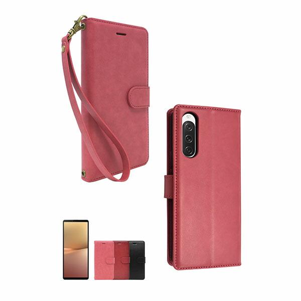 shizukawill Xperia10 V 手帳型 グレイスケース SOX10M5SADR