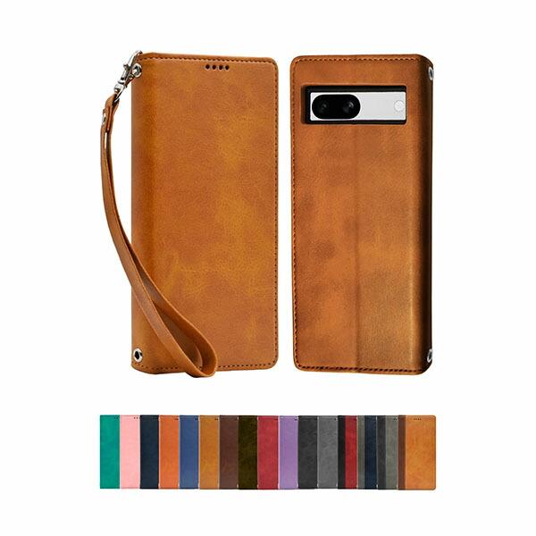 shizukawill Google Pixel7a 手帳型 本革調ケース GOPI7ALBR