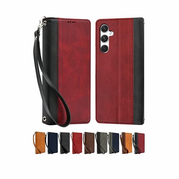 shizukawill Galaxy A54 5G 手帳型 本革調ケース SAGAA54BIRB