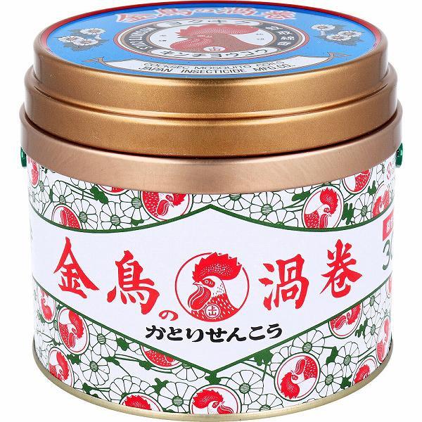 【12個セット】 金鳥の渦巻 蚊取線香 30巻入 屋外 殺虫剤 缶入り 置き型 虫除け 洗剤 大日本除虫菊 大日本除蟲 缶入 防虫 キンチョー 忌避剤 ヒマサ金物 防虫剤 野外 線香皿付 害虫対策 対策 清掃 かとりせんこう 日本製 掃除 ...