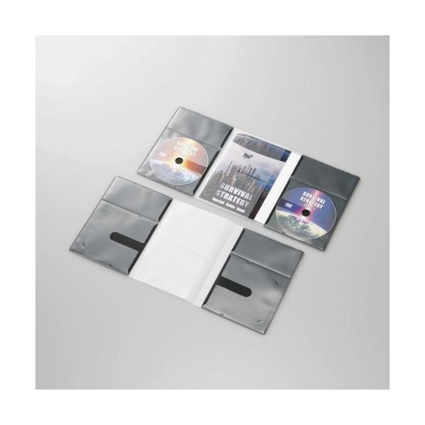 M エレコム 市販デイスク圧縮ケース DVD 2枚収納 10枚 ブラック　 CCD-DP2D10BK |1602ELTM^