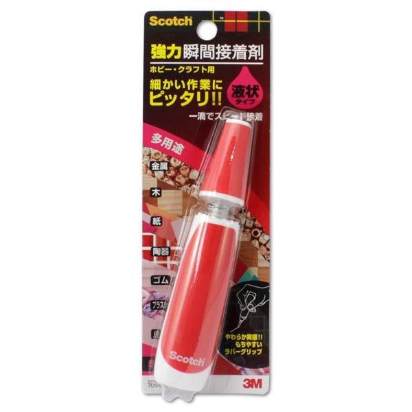 【6個セット】 3M スコッチ強力瞬間接着剤 液状 5g 7054S・サイズ：H175×W58×D17mm 30g・内容：液状 5g・用途：多用途:金属・硬質プラスチック・合成ゴム・木材・紙・皮・合皮・陶磁器・タイルの接着補修に・バッグ・靴...