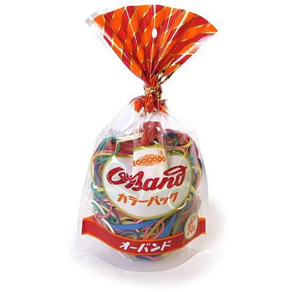 【10個セット】 共和 オーバンドカラーパック混サイズ 50G●天然ゴム使用の超ロングセラー商品混色・混サイズの輪ゴムカラーパック・サイズ：混サイズ