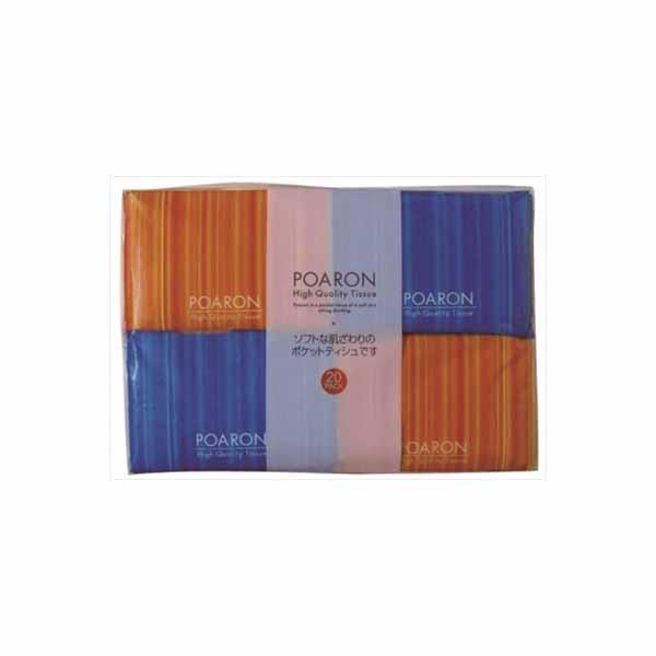 【60個セット】 ポアロン 20P.. 和光製紙 ティッシュ※この商品は配送会社の都合により、北海道・沖縄・離島にはお届けできません。ご注文が確認された場合、キャンセルさせて頂く可能性がございますのであらかじめご了承ください。●ソフトな肌ざ...
