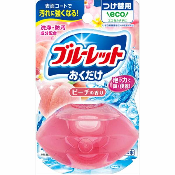 【48個セット】 液体ブルーレットおくだけつけ替用 ピーチの香り 小林製薬 芳香剤・タンク タンク 汚れ落とし 液体ブルーレット 詰め替え 泡洗浄 トイレ用芳香剤 ピーチ 臭い取り トイレ用合成洗剤 排水管 ブルーレットおくだけ 防臭 付け...