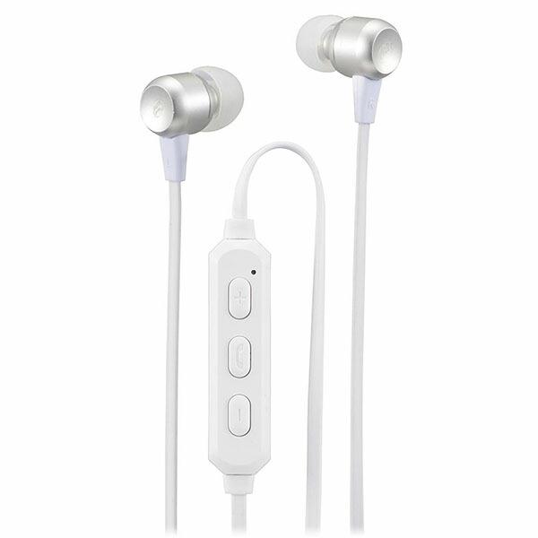 オーム電機 HP-W173N-S ワイヤレスイヤホン (Bluetooth5.3/ダイナミック型/口径10mm高音質ドライバー/ネックコードタイプ/充電1時間で連続再生6時間/シルバー) ヘッドセット シルバー 電機 カナル型 オーム 左右...