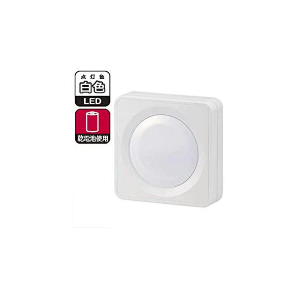 オーム電機 NIT-BLA6PH-WN LEDプッシュライト BLA6PH-WN OHM ナイトライト ホワイト 配線 ワードローブ 玄関 屋内 ナイトライト電池式 屋内照明 照明 照明器具 オーム 足元灯 くらしにプラス 納戸 廊下 フッ...