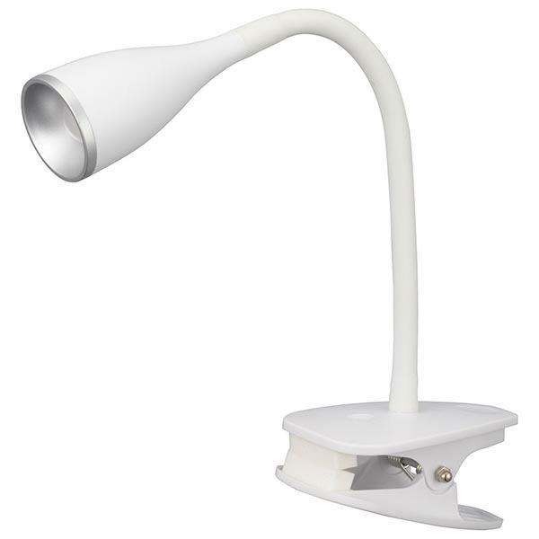 オーム電機 LTC-LC12L2-WN LEDクリップライト LC12L2-WN OHM ホワイト ベッドライト 学習 クリップ 読書 フレキシブルアーム 昼白色 クランプライト デスク デスクライト● スイッチがクリップ上にありON／OF...