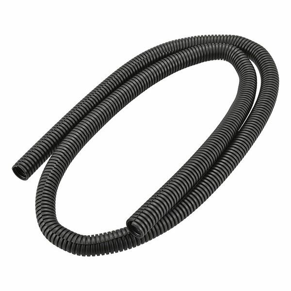 オーム電機 DZ-CT10 コルゲートチューブ (難燃性PP/内径10.6mm×1m/黒) スリット入り 電機 オーム 配線カバー 保護 結束 コード ファイ ケーブル 噛みつき防止●電線をまとめて、配線をすっきりさせます●電線を入れたり、...