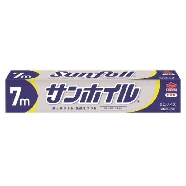 【10個セット】 東洋アルミエコー サンホイル ミニ 20cm×7m SN680●キッチンに欠かせない定番アルミホイル ミニ7m。強力な紙刃でスパっと切れる。使用後は刃を分別せずに捨てられる。フタをしっかり押さえられるので切りやすい。フタは...
