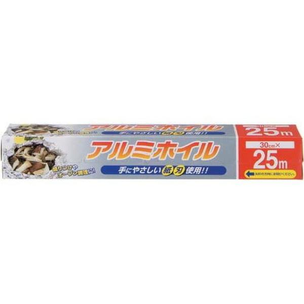 【5個セット】 大和物産 アルミホイル 30cm×25m●手にやさしい紙刃を使用盛付やオーブン料理に