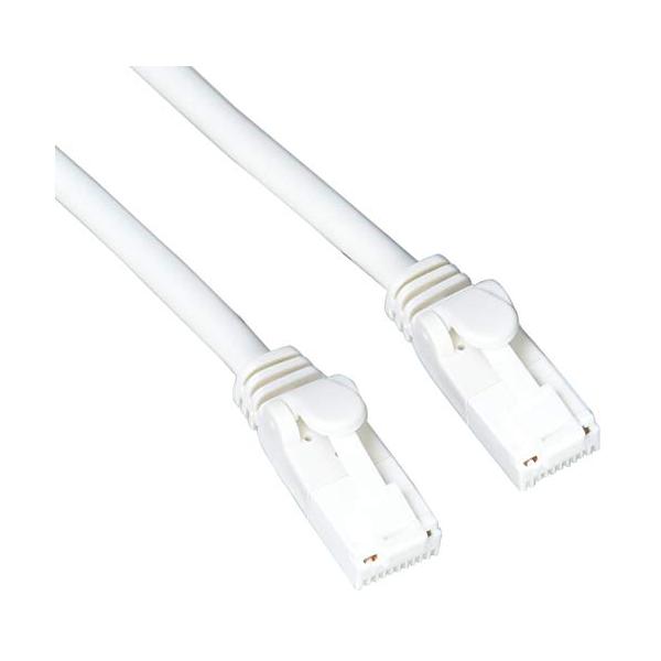 ELECOM LD-CTT/WH2/RS EU RoHS指令準拠 CAT5E対応 爪折れ防止 LANケーブル 2m / 簡易パッケージ仕様 ( ホワイト )