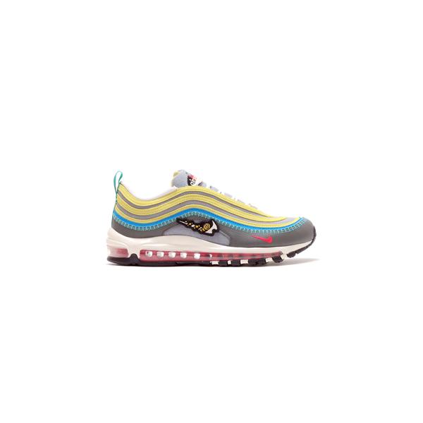 Gray/Yellow/Blu/Pink  話題の”Air Max 97 Air Sprung”がリサイクル素材を使用して登場！！1997年に初のフルレングスのビジブルエアを実現させた歴史的な一足.待望の復刻！！日本の新幹線をデザインソース...