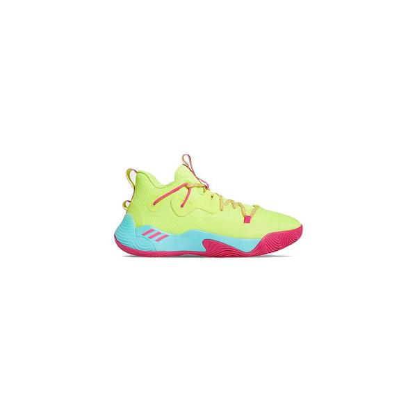 SolarYellow/Shock Pink  『Harden Stepback』が登場！軽さと透湿性を追求した設計を施し、コートに入ってから試合終了のブザーが鳴るまで、快適な履き心地を提供！幅広の前足部とクッション性のあるミッドソールが、...