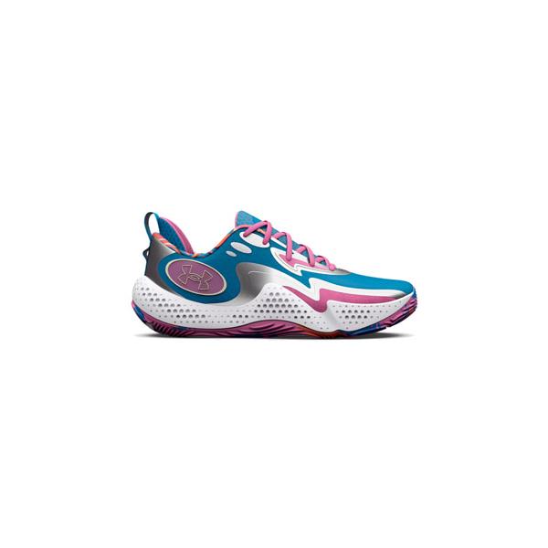 Blue / Pink Edg  UnderArmourの定番モデルであるSpawnシリーズ最新作が登場！ミッドソールにクッション性抜群のマイクロGフォームを配置！側面のTPUプレートにより、あらゆるステップに対応する安定性を実現！通気性の...