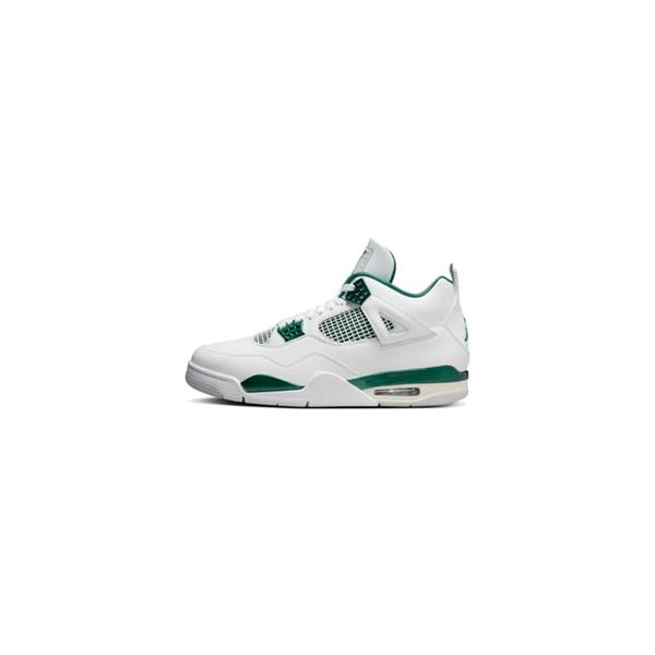 AJRETRO   White/Green  AirJordanシリーズの中でも大人気のJordan4が復刻です！！1989年発売され今なお大人気のモデル。シュータン部にジャンプマンとともに「Flight」のロゴが入る、シューズの補強や軽量...