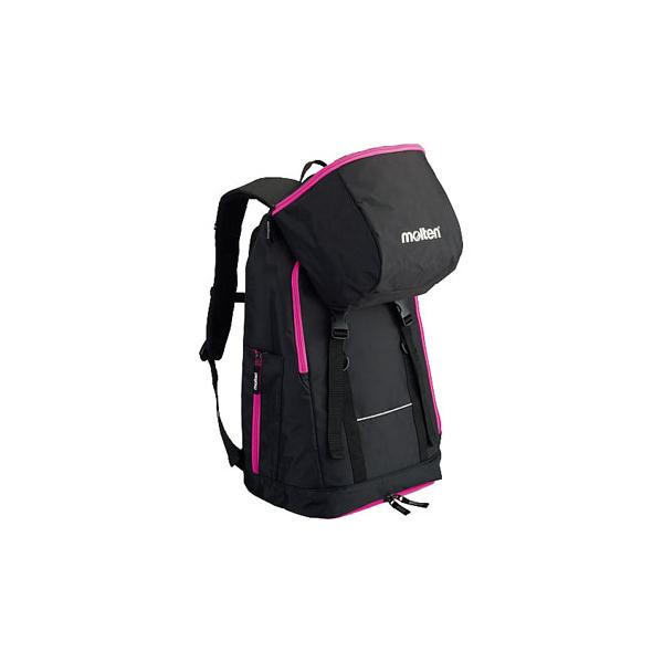 Black/Pink  ミニバスプレーヤー専用バックパック大口径のメインファスナーと独立させたボール収納で出し入れしやすい34リットル容量（ボール収納部を除く）ボール（5号球）、シューズ（27cmサイズまで）、ウェア、ボトル（1.5リットル...