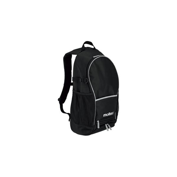 Black  30L容量のバックパック、ボール・シューズ・ボトルが収納できます。素材：ナイロンボール収納ネット付き（7号球まで可）両側部に1Lタイプのスポーツボトルが収納可最下段の大型ポケットにバスケットハイカットシューズが収納可リフレクター付き