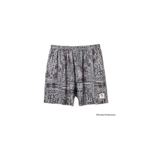 ATOM SAKT SSWER   BROWN  design：AKTRから2024年第一弾コラボレーションとしてローンチする“ATOMxAKTR"。鉄腕アトムに登場する未来都市をデザインしたバスケットボールショーツ。function：速乾...