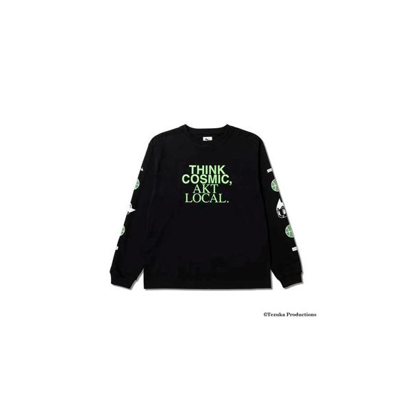 ATOM SAKT SSWER   BLACK  design：AKTRから2024年第一弾コラボレーションとしてローンチする"ATOMxAKTR"。AKTRのタグラインをアトムバージョンにアップデートし"THINK COSMIC. AKT...