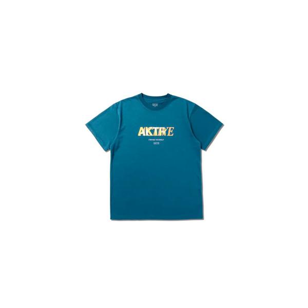 MockG   BLUE  design：「AKTR」と「ATACK」という異なる2つの言葉を重ねてグラフィカルに表現したプリントが特徴の、半袖TEEシャツ。function：スポーツ用に開発されたAKTRオリジナルファブリックを使用。モデ...