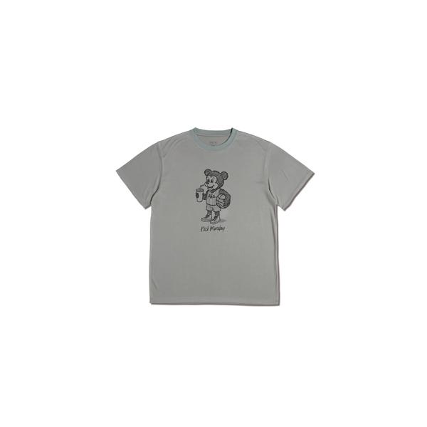 GRAY  design：フロントに手書きイラストで表現されたNICKがプリントされている半袖TEEシャツ。バスケットボールに限らず様々なスポーツシーンで活躍出来るアイテム。function：スポーツ用に開発されたAKTRオリジナルファブリ...