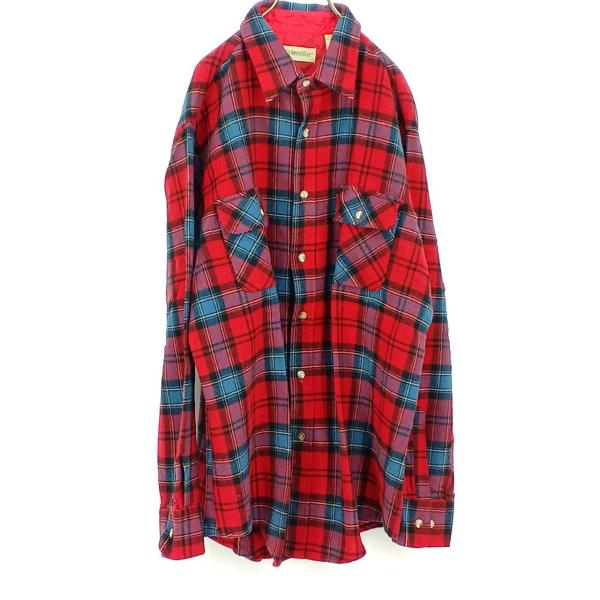 【出品番号】 yns0110【ブランド名】ST JOHN'S BAY【素材】 wool【サイズ】XL【カラー】赤×青【ダメージ】 後ろ裾ピンホール【採寸】肩幅50ｃｍ　身幅63ｃｍ着丈80ｃｍ袖丈64ｃｍ※裄丈とはシャツの袖の長さを表現する...