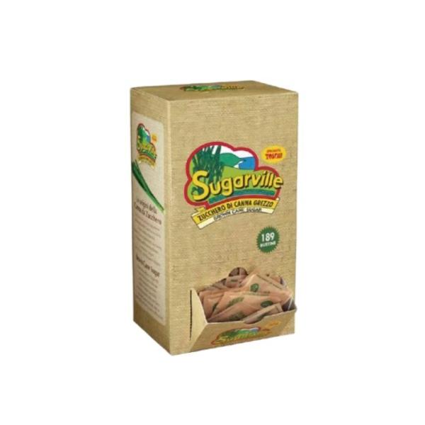 天然のお砂糖のため砂糖が固まることがよくございます。未開封の袋を手でほぐしていただきますと砂糖はばらけてご使用いただけます。輸入品のため、蓋をとめるシールがきれいに貼られていないものが多々ございます。またメーカーの記載は189包入りですが、...