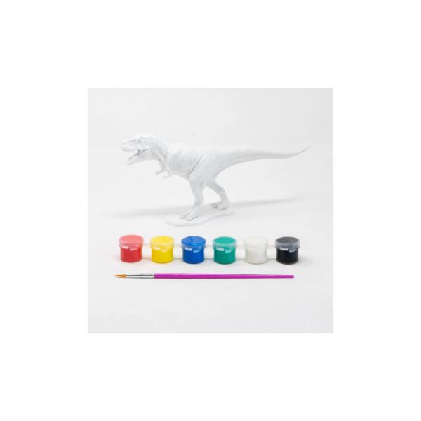 人気・知名度とも最高クラスのティラノサウルスのPVC製フィギュアです。付属の6色の絵の具と筆を使って自分だけのオリジナル恐竜フィギュアをつくることができる商品です。恐竜時代に思いを馳せながら、あなたの手で自分だけのダイナソーワールドをつくろう。