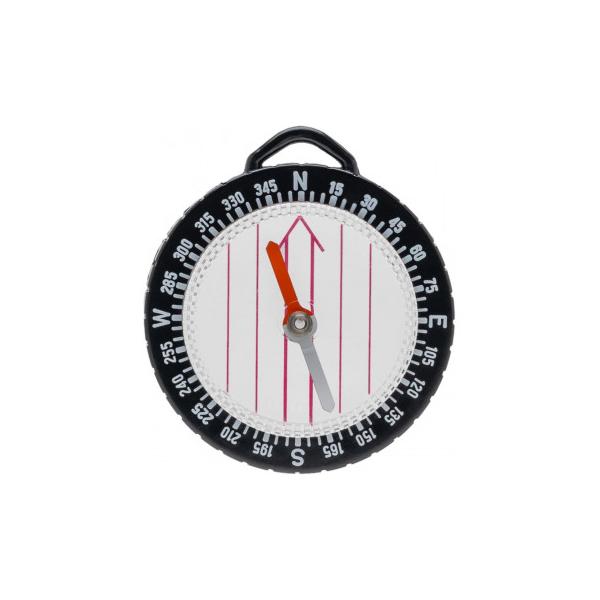 地図上に置いて使用する事が出来るスケルトンタイプのコンパスです。地図情報を隠すことなく正確に方位を知る事が出来ます。登山やハイキング、オリエンテーリングなどに重宝します。また、透明なカプセル部分が5倍のループとしてもご使用できます。