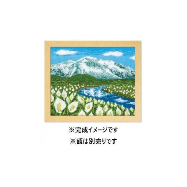 四季が織りなす日本の美しい風景をお楽しみください。技法はクロスステッチ。額(W-41)は別売り。技術レベルは上級者向。
