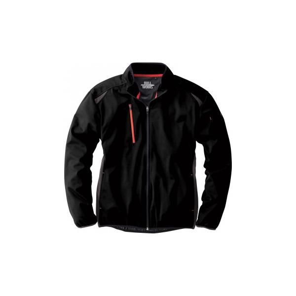 伸縮性抜群のストレッチ素材で動きやすい。生地の裏にほどこしたコーティングで、風を通さない。冷気の侵入を防ぐ防風性素材。