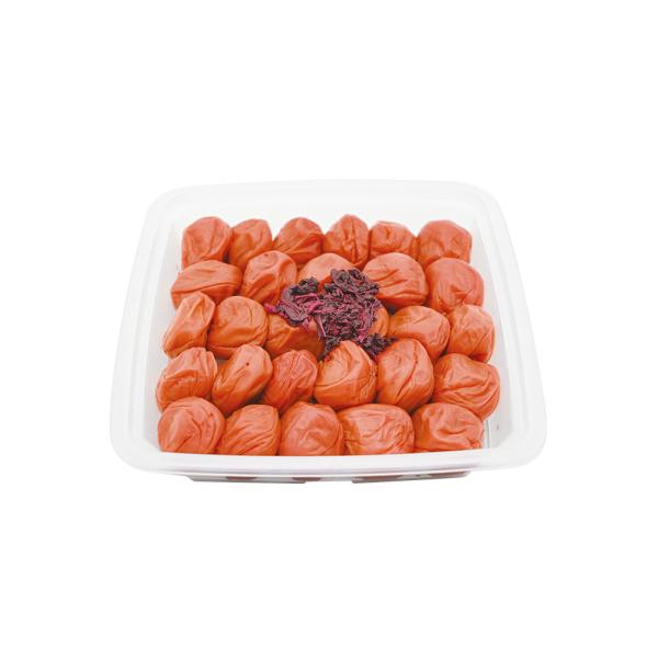昔ながらのお味で塩分控えめの『しそ漬』。しその風味が豊かな、定番の梅干し