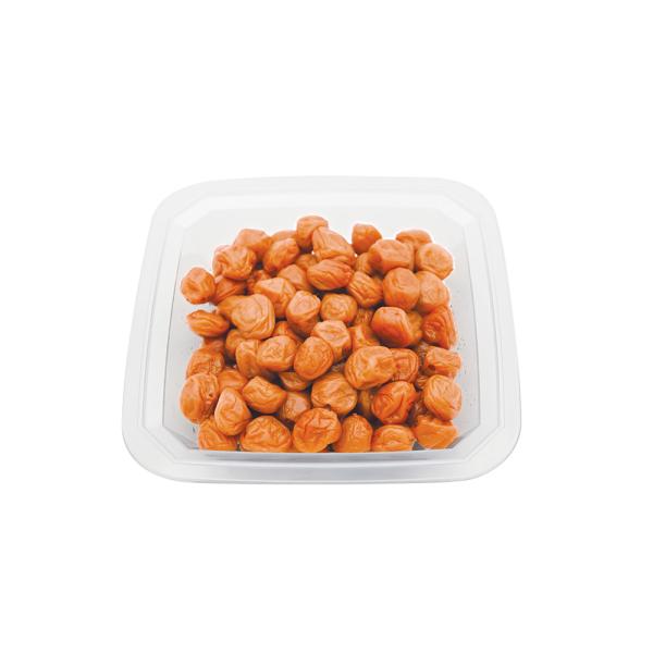 元祖はちみつ梅干「黄金漬」の、食べやすい小粒タイプ。甘酸っぱい『黄金小梅』商品画像は旧量目のため実際の商品と一部異なります