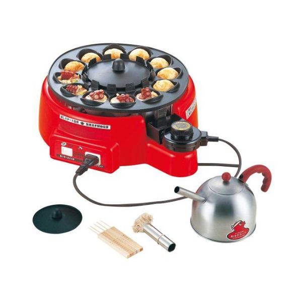 自動タコ焼器　トントン　ＫＳ−２６１４ (現品)360×304×138mm (パッケージ)330×315×290mm (重量、容量)3kg （付属品、セット内容）本体・油引・フタ・粉つぎ器・ピック×5 （素材）アルミダイカスト・耐熱PP 生...