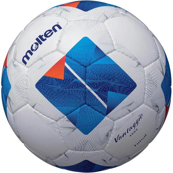 サイズ区分：フットサル4号球対象：中学生以上サイズ：直径約20.5cm重量：約420g素材：人工皮革製法：手縫いカラー：ホワイト×ブルー