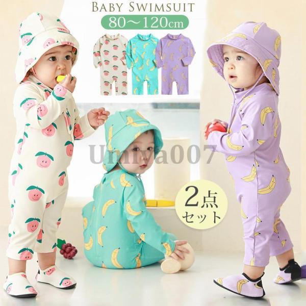 商品名 韓国子供服 オールインワン水着生産国 中国素材 ポリエステル85%、ポリウレタン15%夏の水遊びにおすすめなオールインワンタイプの水着です。*バナナとピーチの総柄イラストがとても可愛いです。*UPF50+で95%以上の紫外線をカット...