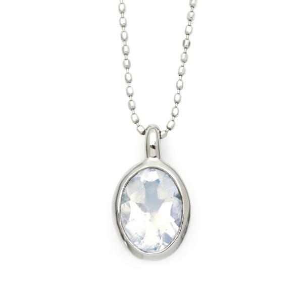 送料無料 ネックレス 誕生日 6月誕生石 18K 18金 ゴールド 記念日 メッセージ ギフト 贈り物【商品番号】PN0404【商品名】K18 ブルームーンストーン ペンダントトップ 「ignudo」【商品情報】■地金:K18 ホワイトゴー...