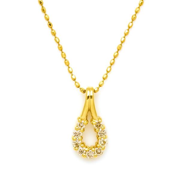ネックレス ダイアモンド 馬蹄 誕生日 4月誕生石 18K 18金 記念日 メッセージ ギフト 贈り物【商品番号】PN0458【商品名】K18 ブラウンダイヤモンド ペンダントトップ 「fortuna」【商品情報】■地金:K18 ピンクゴー...