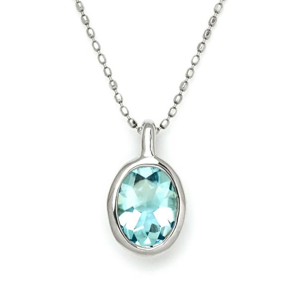 ネックレス 18K 18金 誕生日 11月誕生石 イエローゴールド ホワイトゴールド ピンクゴールド メッセージ ギフト 贈り物【商品番号】PN0727【商品名】K18 ブルートパーズ ペンダントトップ 「ignudo」【商品情報】■地金:...