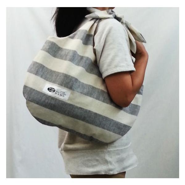 簡単可愛いバッグの型紙です。作り方レシピ付き！持ち手部分がリボンになったトートバッグの型紙です。肩にかけると、リボンが肩に乗って可愛い！Ａ4書類もすっぽり入って使い易い！丸いフォルムが可愛い！内側ポケットも便利！