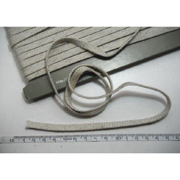 リネンテープ7mm巾品質　アクリル70％リネン30％販売単位1ｍ＊メール便対応可厚みのあるテープで使い方色々！