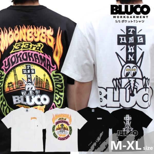 【HOT ROD CUSTOM SHOW 2025 限定アイテム】BLUCO ブルコMOONEYES x DOGTOWN x BLUCOL/S プリントTシャツ158-12-037＜LOGOデザイン＞158-12-038＜FIREデザイン＞...