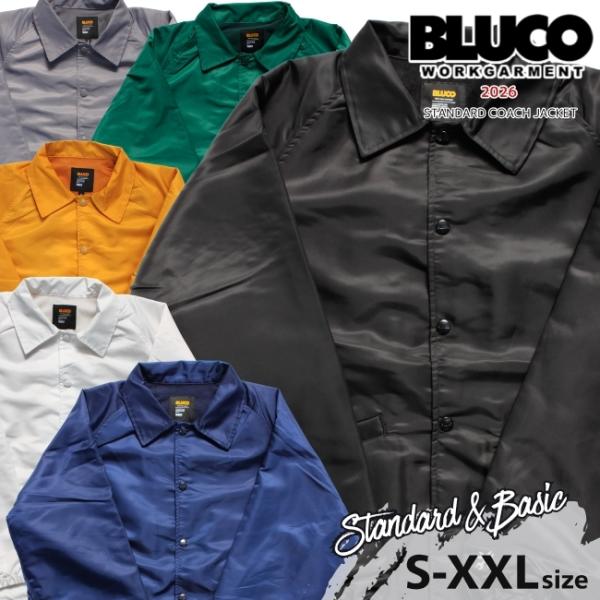 2026秋新作！BLUCO ブルコスタンダードコーチジャケット165-31-067高密度ナイロン生地を贅沢に使用した、ベーシックかつスタンダードなナイロンコーチジャケット。BLUCO創業以来こだわり続けてきたコーチジャケットの集大成とも言え...
