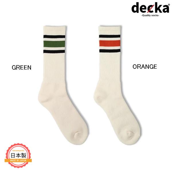 detail:DECKA デカ80's Skater Socks / Japan Limited Editionde-11JPスケーターが一つのカルチャーとして成熟した80年代。70年代に主流だった19インチのハイソックスに変わり普及してい...